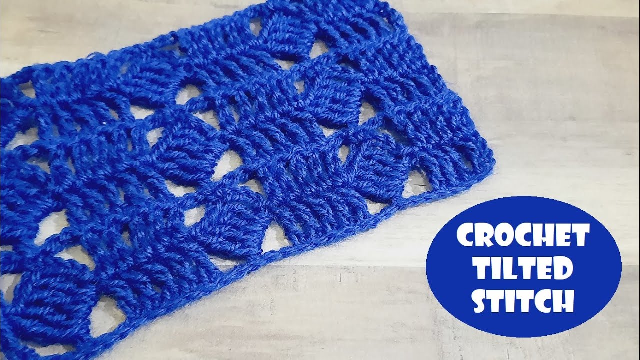Crochet Big Tilted Block Stitch | Crochet With Samra - YouTube