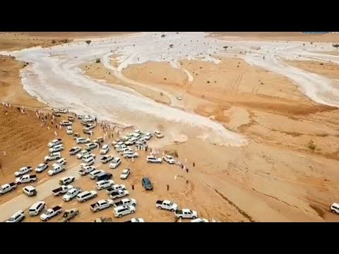 Majestic Flash Floods In Mecca Desert, Saudi Arabia - YouTube
