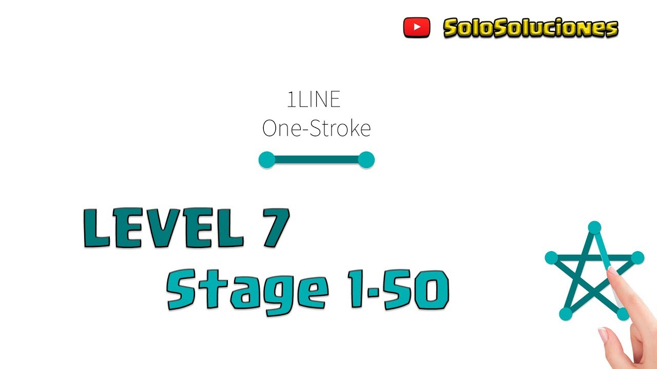 1Line One-stroke level 7 (stage 1-50) - YouTube