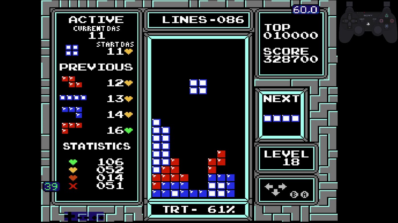Nes tetris level 20 transition - YouTube