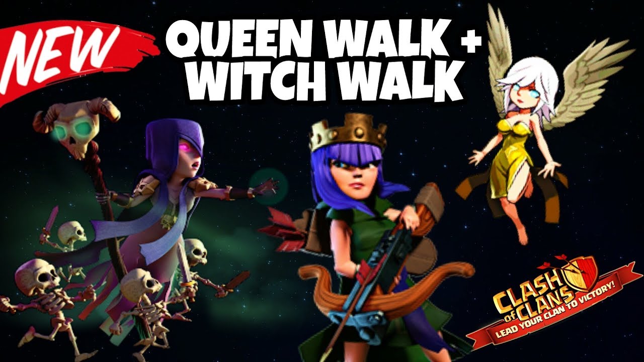 QUEEN WALK + WITCH WALK : NEW CoC TH9 SUPER STRONG ATTACK STRATEGY ...