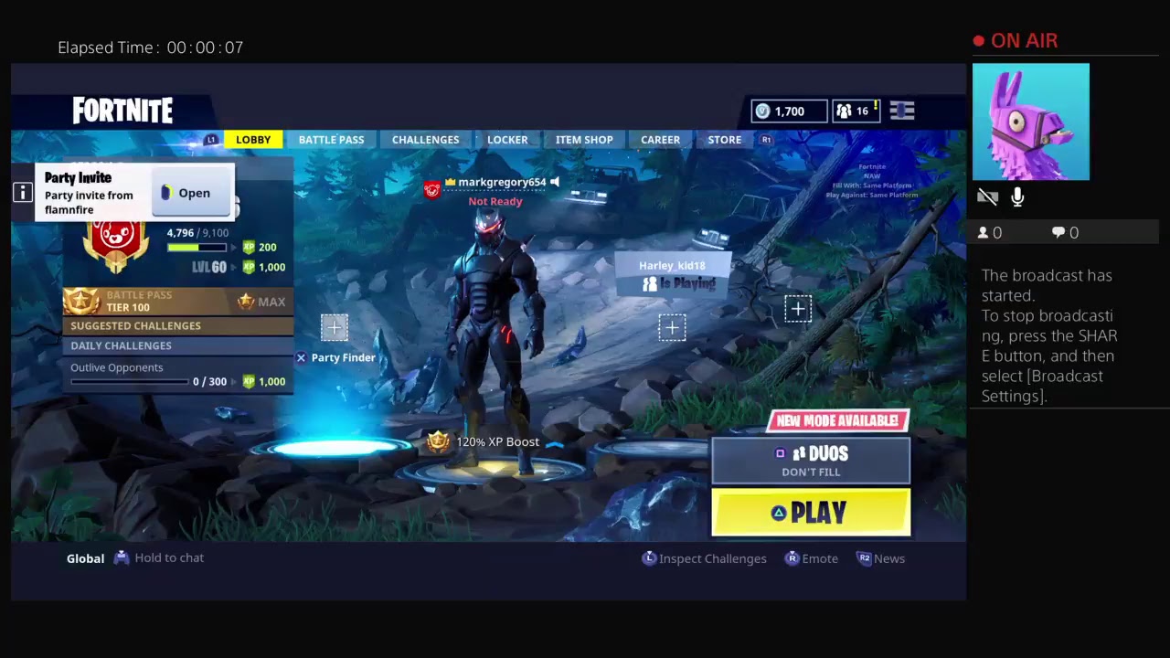Fortnite live stream - YouTube