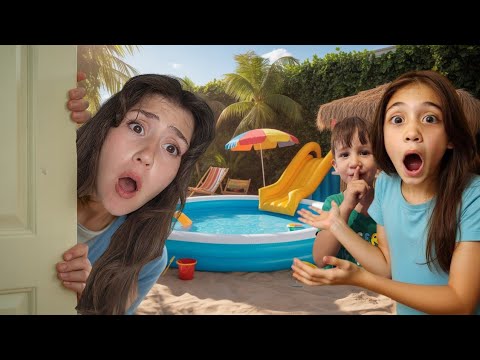 Eylül ve Poyraz Annesinden Gizli Evi Plaja Çevirdi Salona Dev Havuz Kurdu Annesi Evi Terketti 