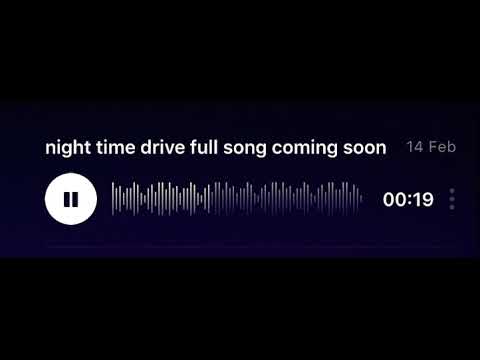 night time drive full song coming soon ! - YouTube