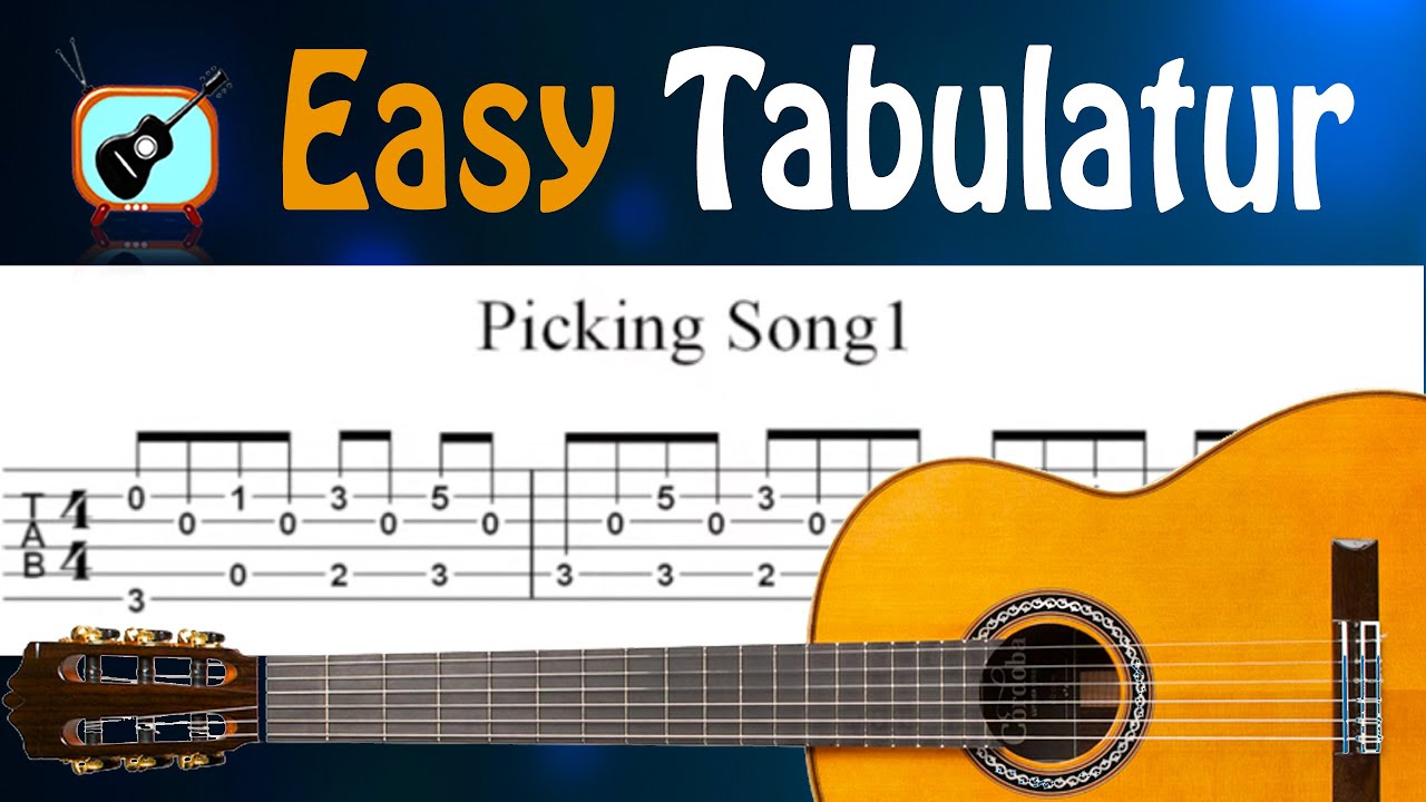 Easy Tabulatur für Anfänger! Tutorial/Lesson for Beginners - YouTube