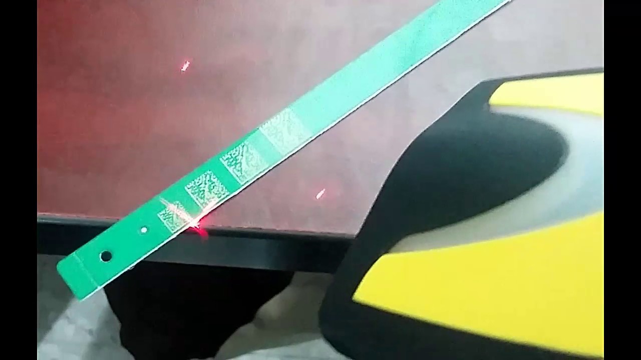 2D Laser Marking on board - YouTube