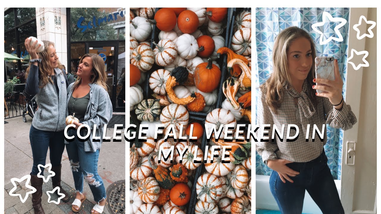 COLLEGE FALL WEEKEND IN MY LIFE - YouTube