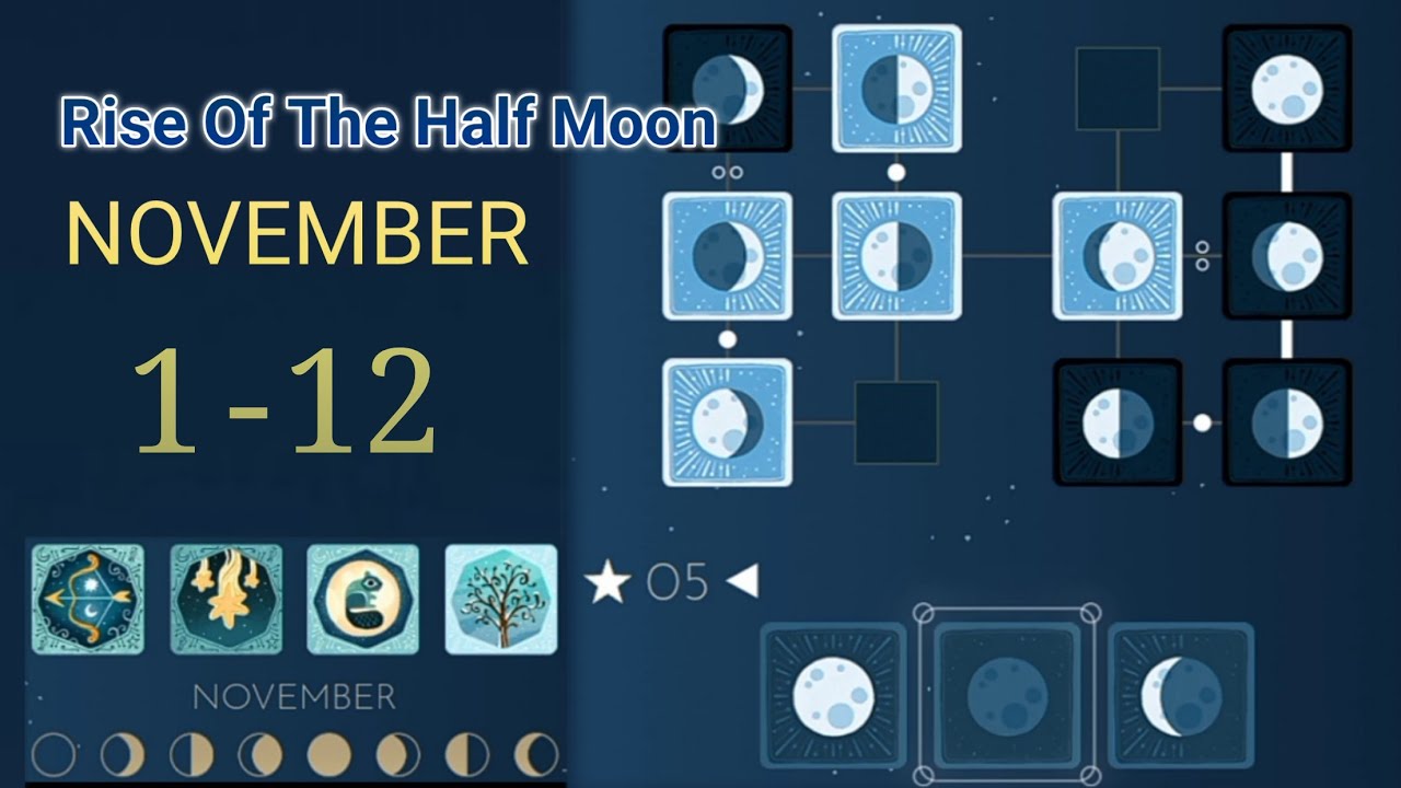 Google Doodle Game | Level 1-12 | Rise Of The Half Moon November - YouTube
