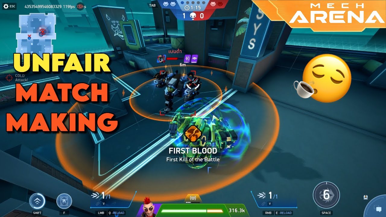 Unfair Match making in new Game mode | Mech Arena - YouTube