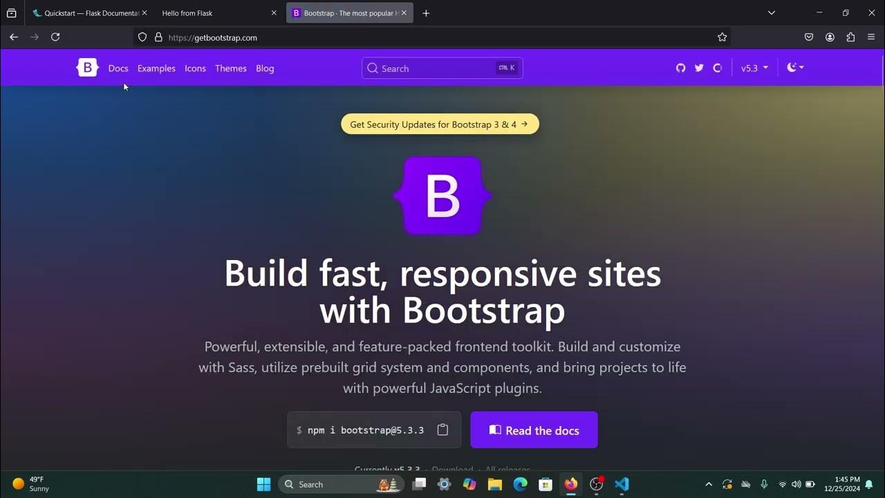 Introduction to Python Flask + Bootstrap | Explained in Urdu - YouTube
