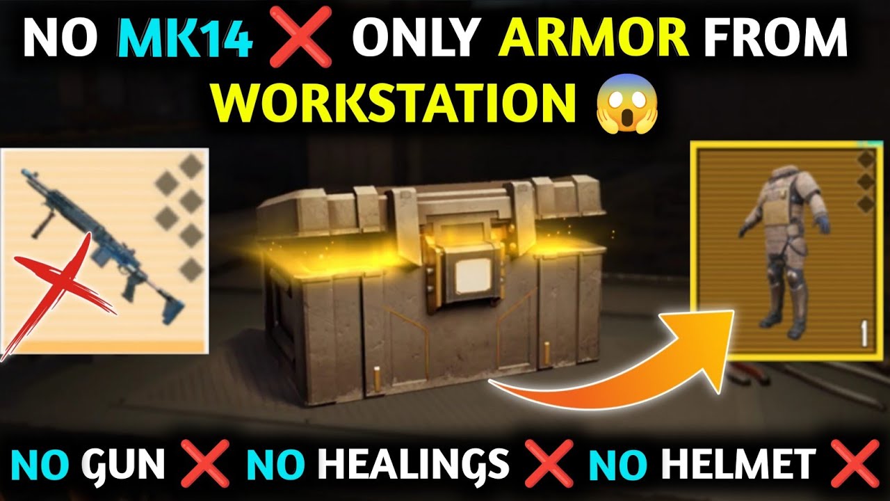 NO MK14 WORKSTATION CRATE CHALLENGE 🤯 PUBG METRO ROYALE - YouTube