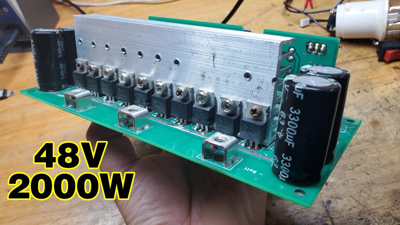 Make 48V-2000W inverter sine | JLCPCB - YouTube