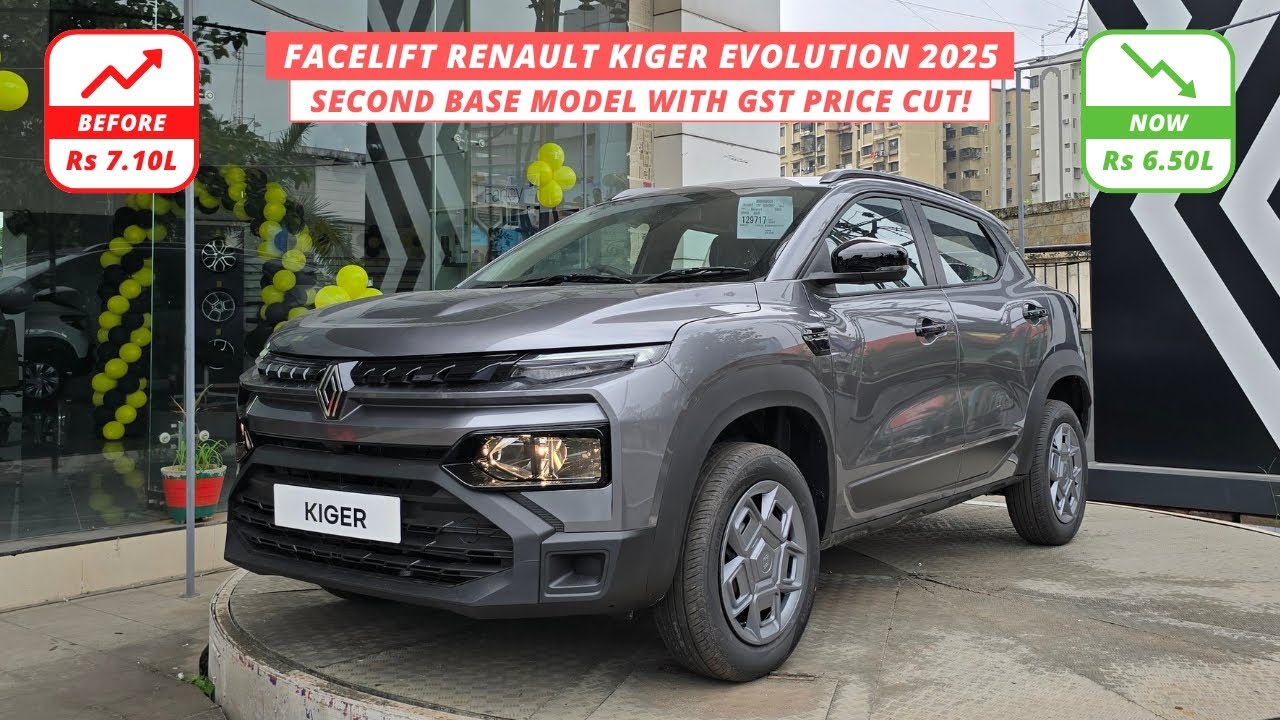 New Renault Kiger Evolution 2025 with New price after GST cut ...