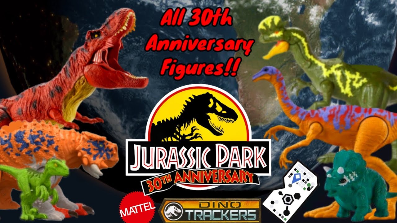 All Jurassic World Dino Trackers 30th Anniversary Figures So Far ...