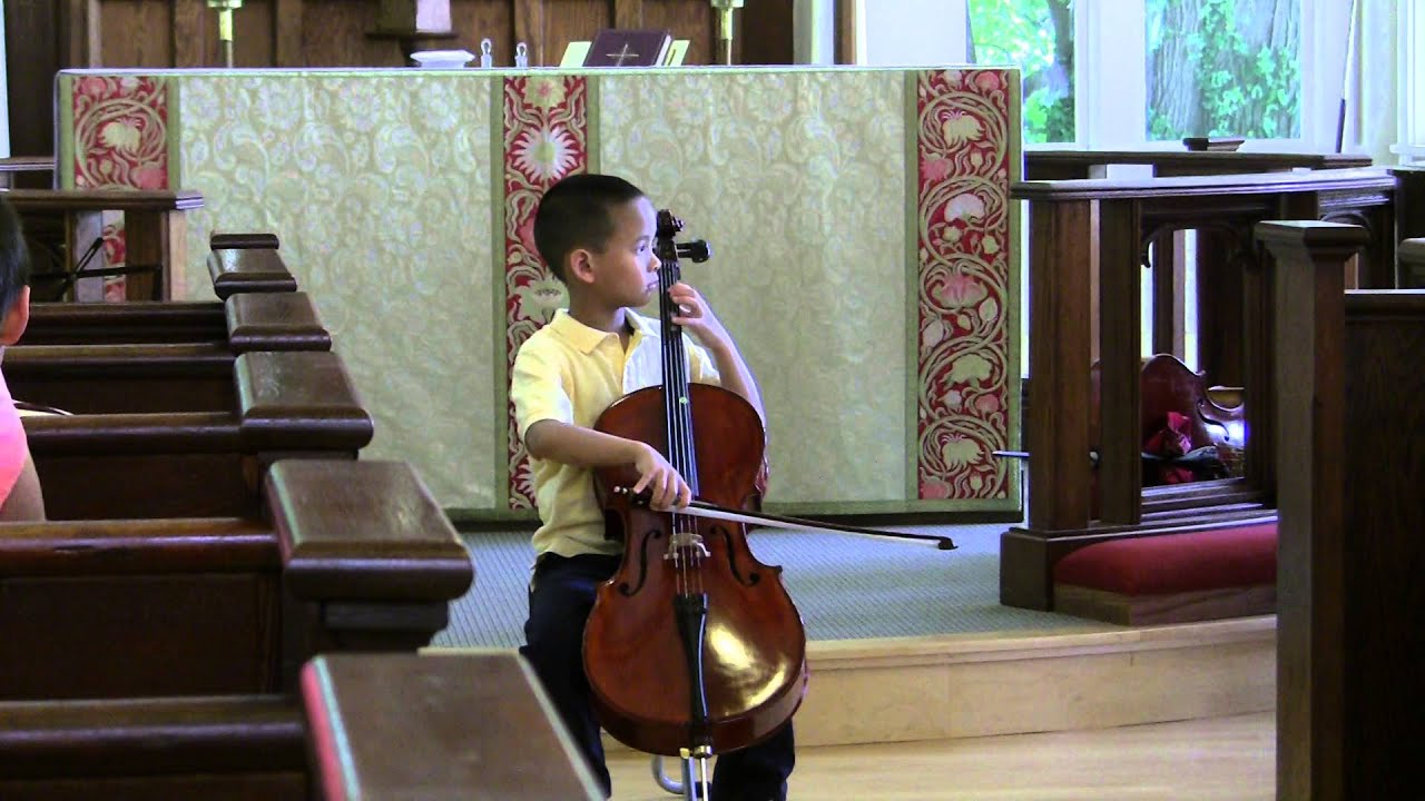 Joshua on cello 6/1/13 - YouTube