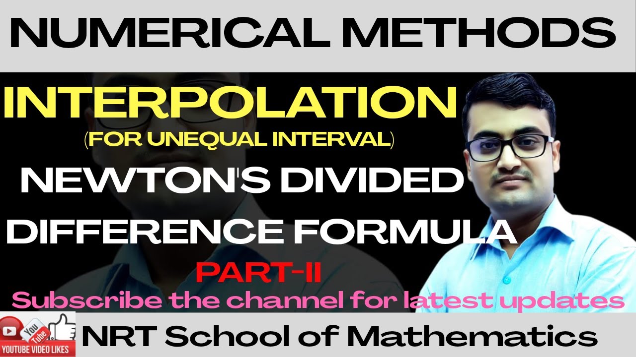 Newton's Divided Difference Interpolation Formula for Unequal Interval ...