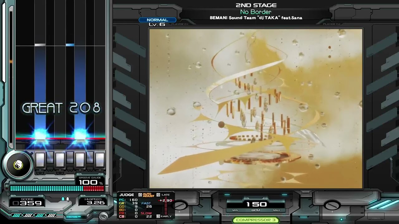 beatmania IIDX 30 RESIDENT - No Border (SP NORMAL) - YouTube