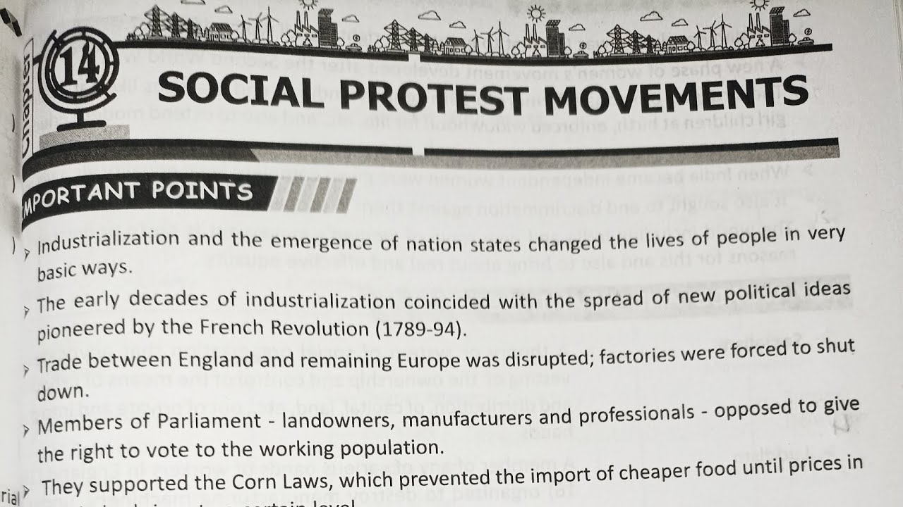Class 9th Social studies CH=14 Social Protest Movement Question Answer ...