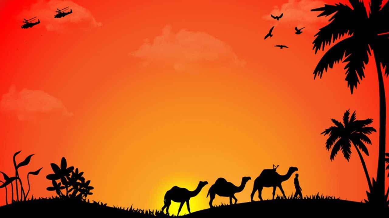 simple landscape design in illustrator !! How to draw scenery in ...