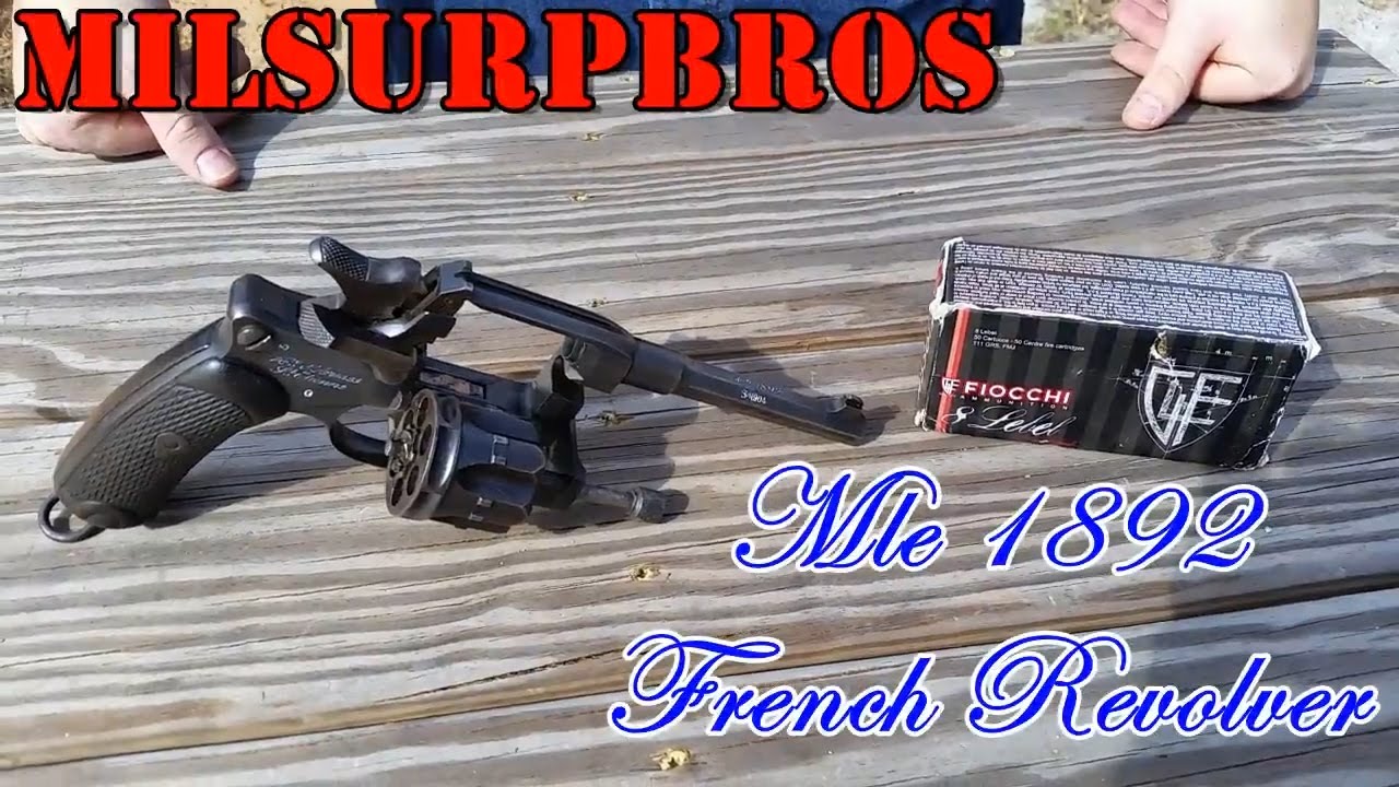 French Mle 1892 "Lebel" Revolver (8mm French Ordnance) WWI - YouTube