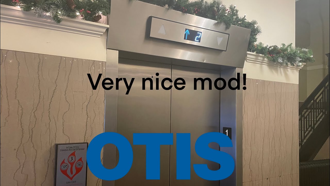 Very nice modded Vintage Otis traction elevator - YouTube