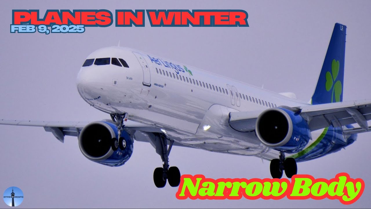 Winter Plane Spotting | Narrow Body Planes - Feb 9, 2025 - YouTube