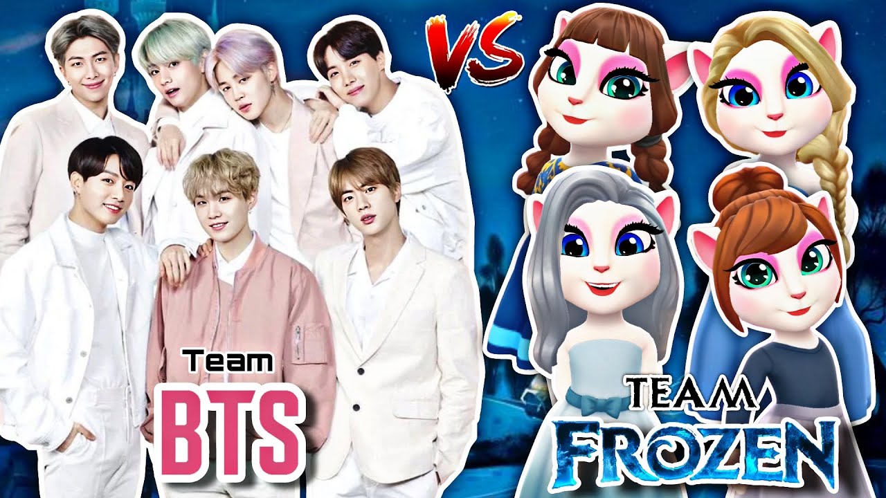 My Talking Angela 2 / Team BTS 💜 Vs Team Frozen ️/ Choose Your ...