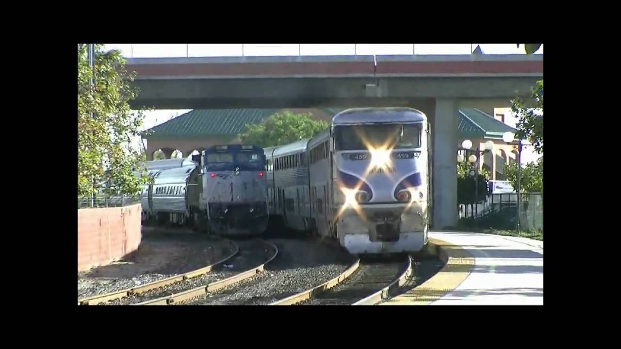 amtrak trains in oxnard part 2.avi - YouTube