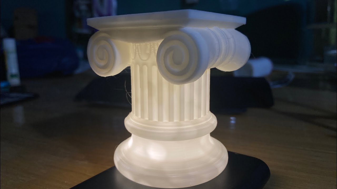 Ionic Column 3D Print - YouTube