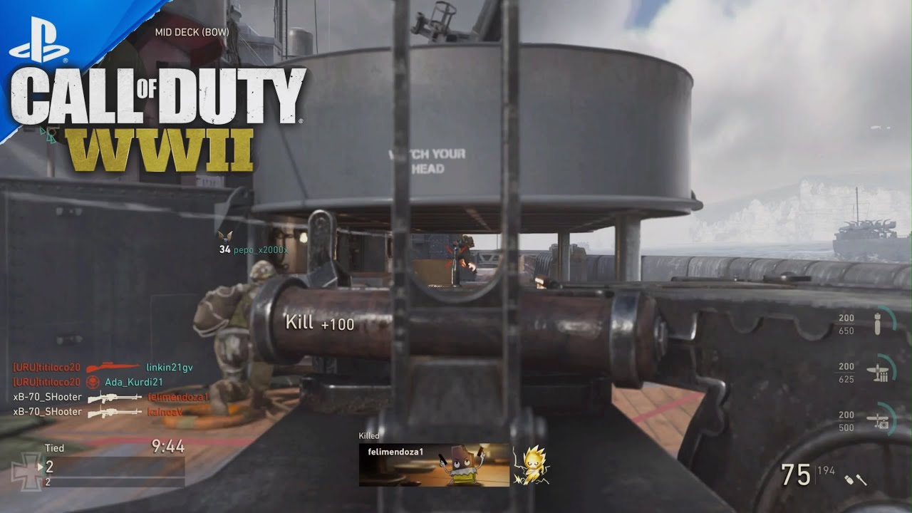 Call of Duty WW2 : Multiplayer Team Deathmatch Gameplay (1080p60FPS ...