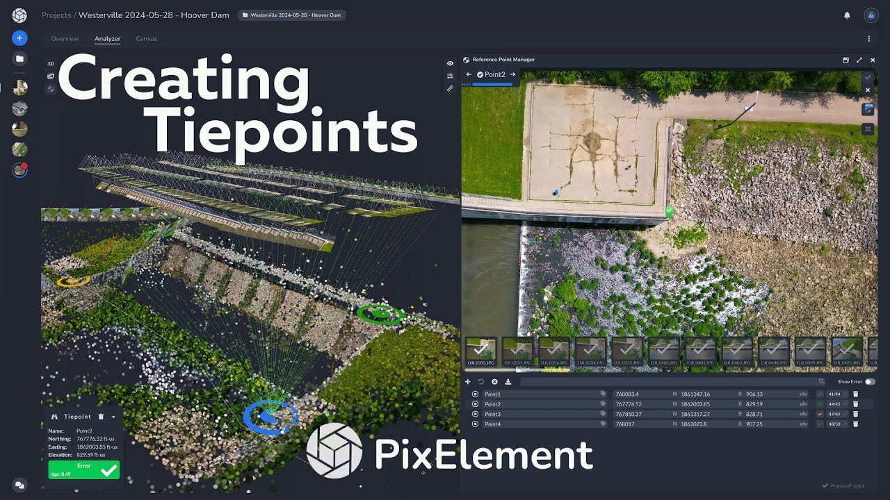 Creating Tiepoints in Pixelement | Short Tutorial - YouTube