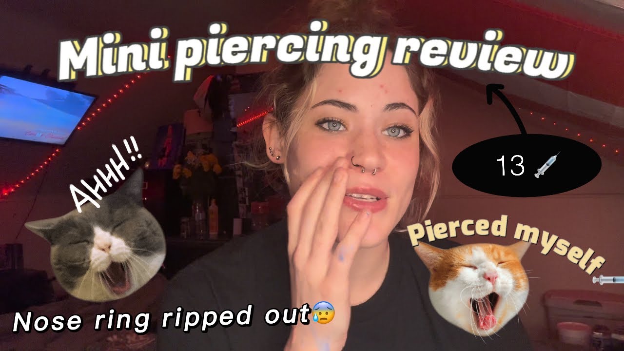 PIERCING REVIEW Talking about all 13 piercings + pain + healing - YouTube