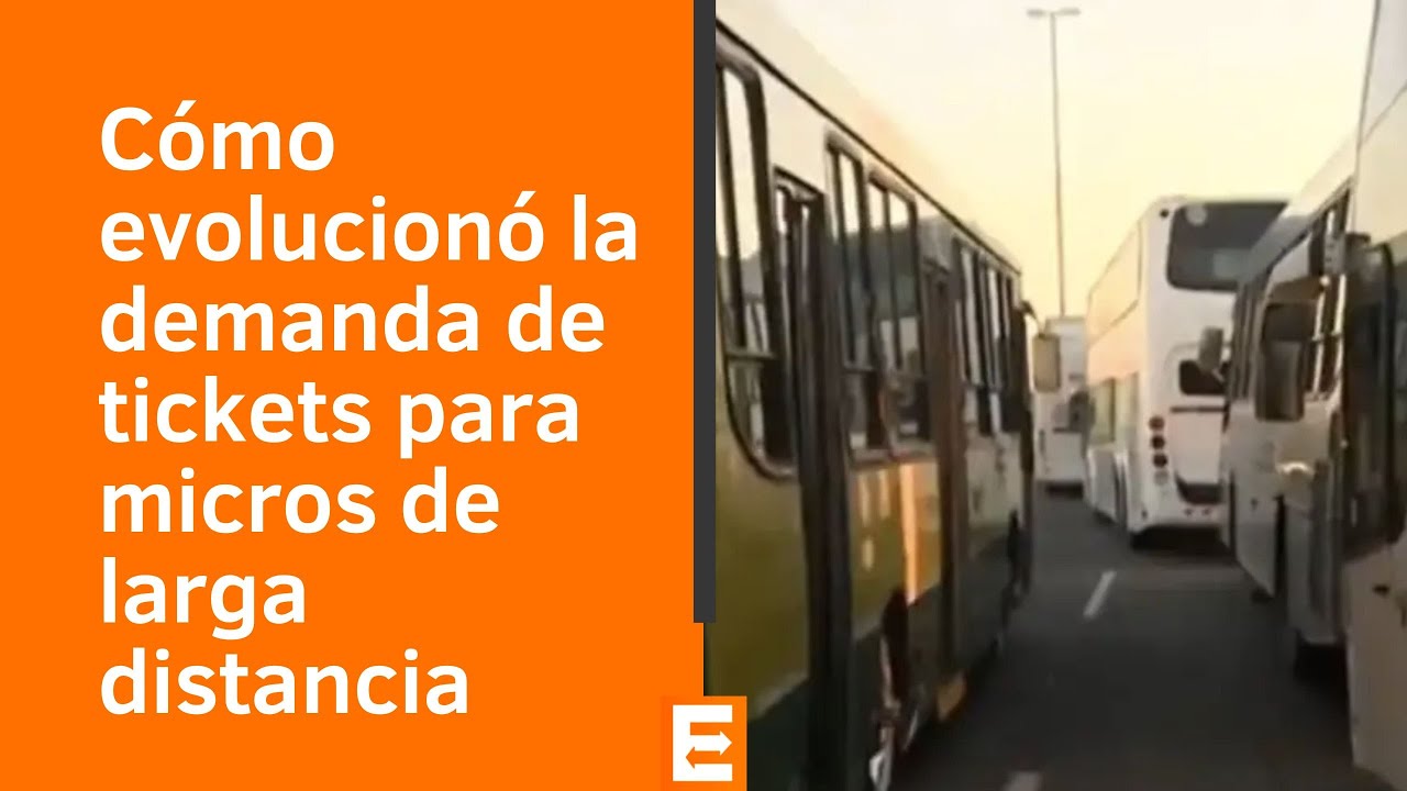 Cómo evolucionó la demanda de tickets para micros de larga distancia ...