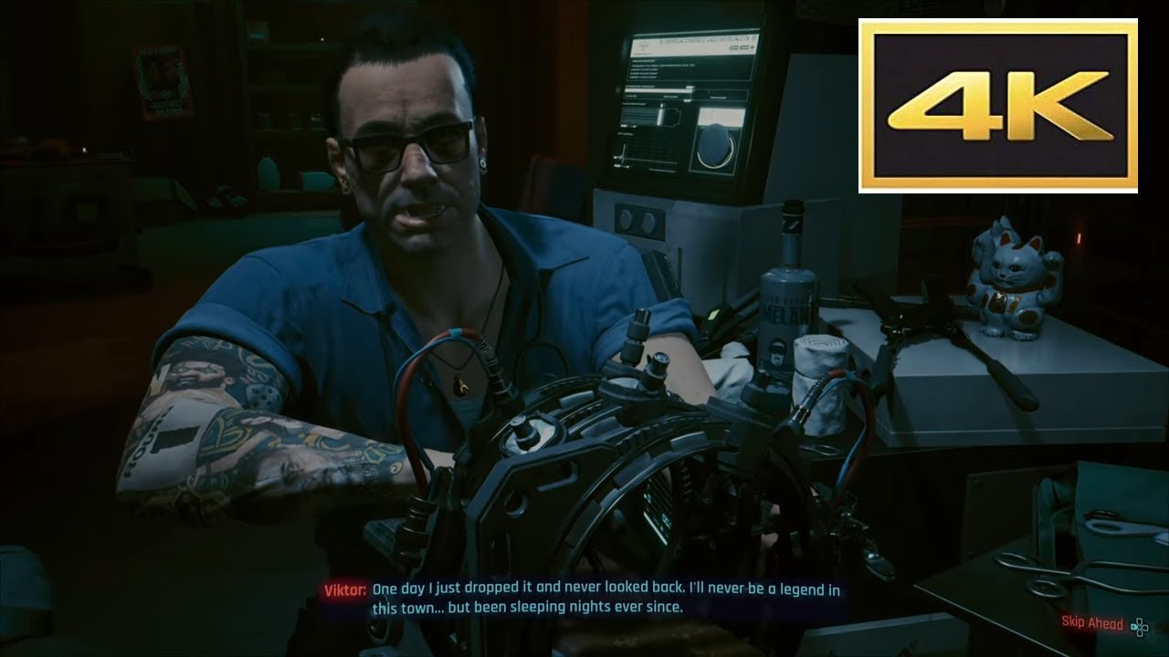 Cyberpunk 2077 - The Ripperdoc Viktor Vektor - YouTube