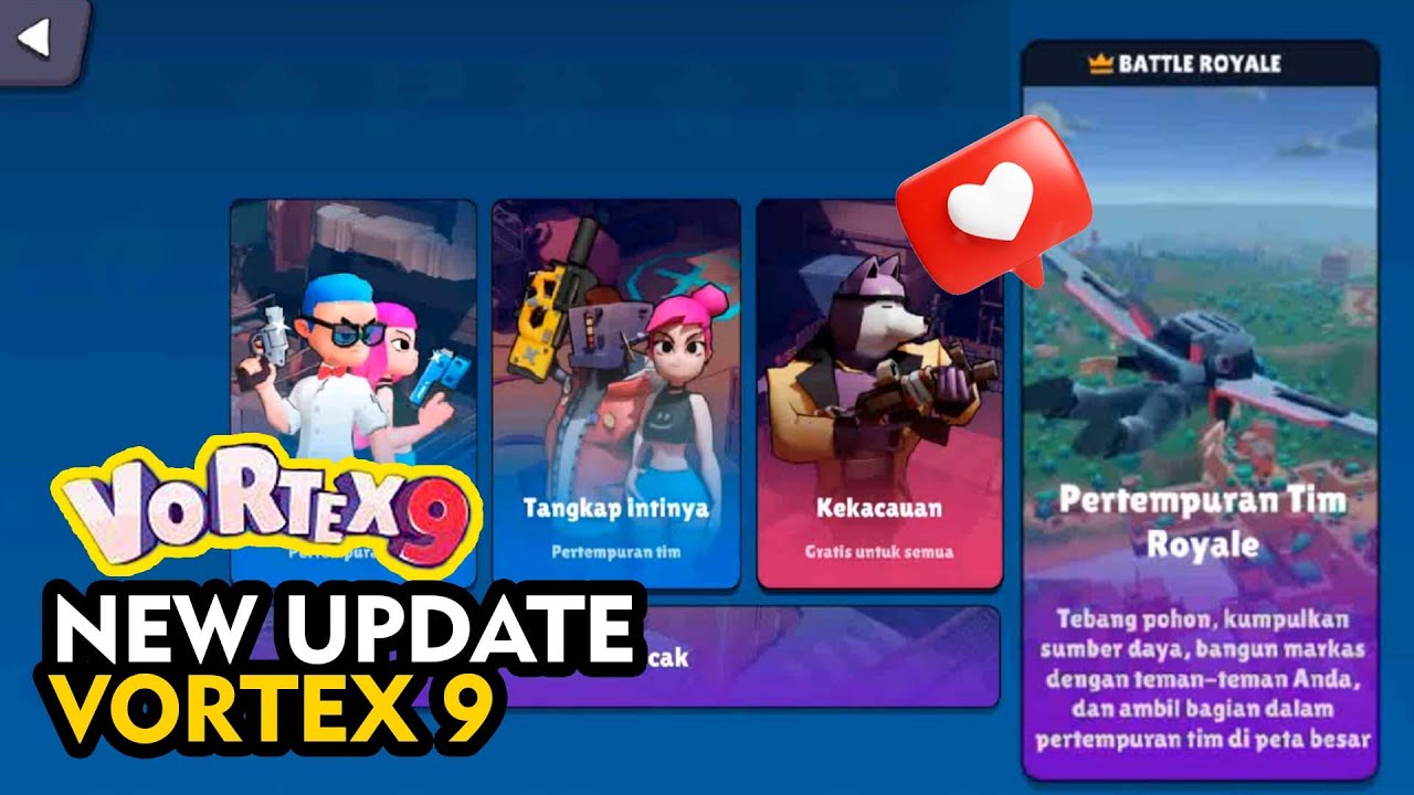 NEW UPDATE !! BATTLE ROYALE VORTEX 9| Gameplay Vortex 9 - YouTube