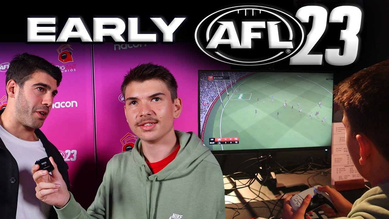 I GOT TO PLAY AFL 23 EARLY(Early Gameplay) - YouTube
