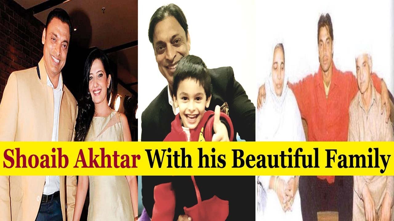 Shoaib Akhtar With his Family - YouTube