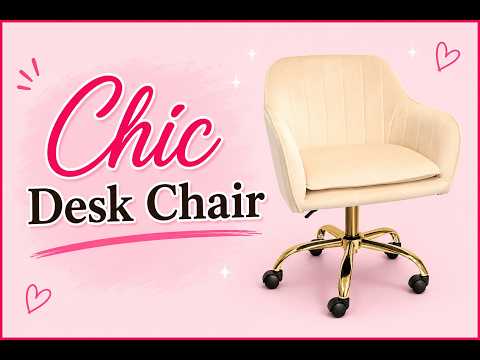 Dorm Find! Chic Velvet Desk Chair ✨