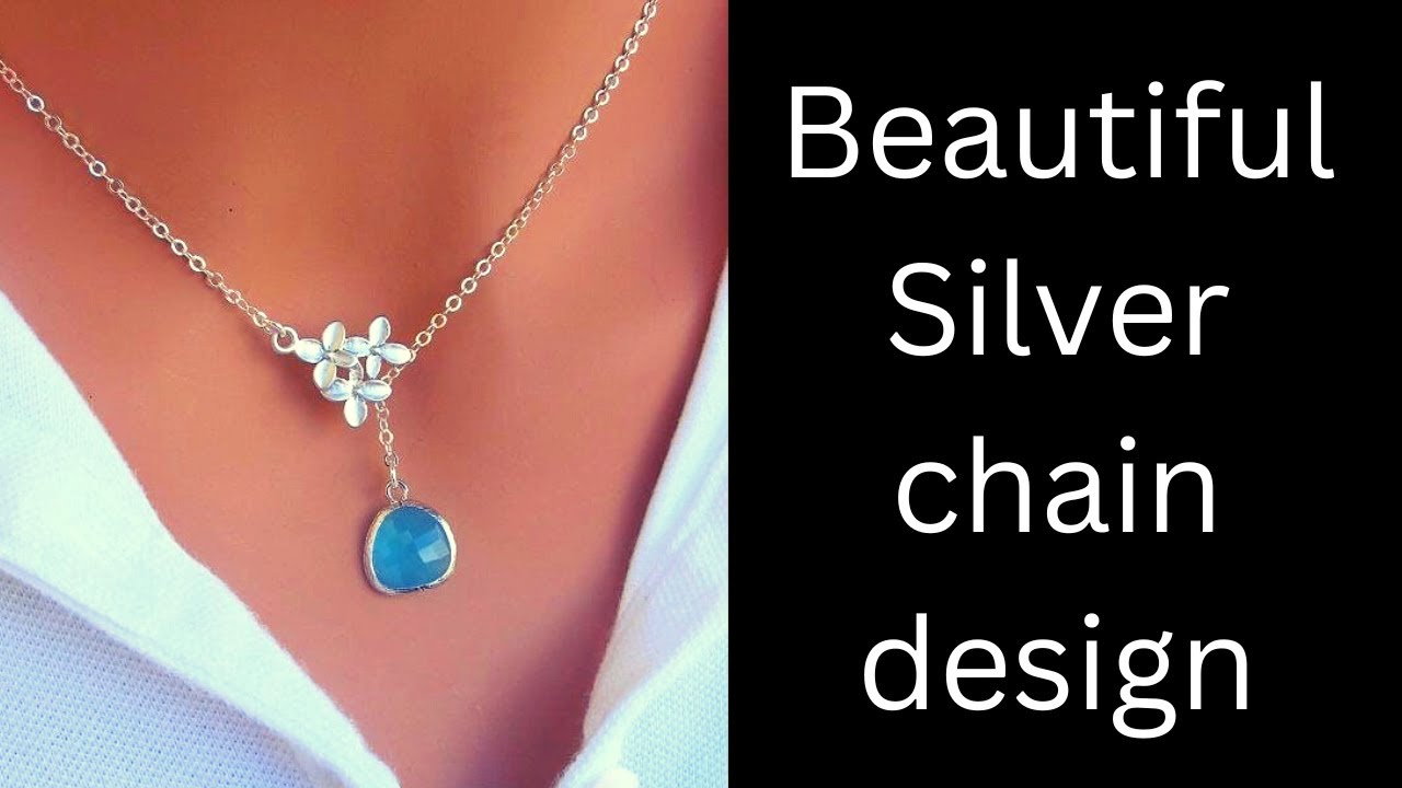 Latest Silver chain design for girl //silver pearl sterling chain ...