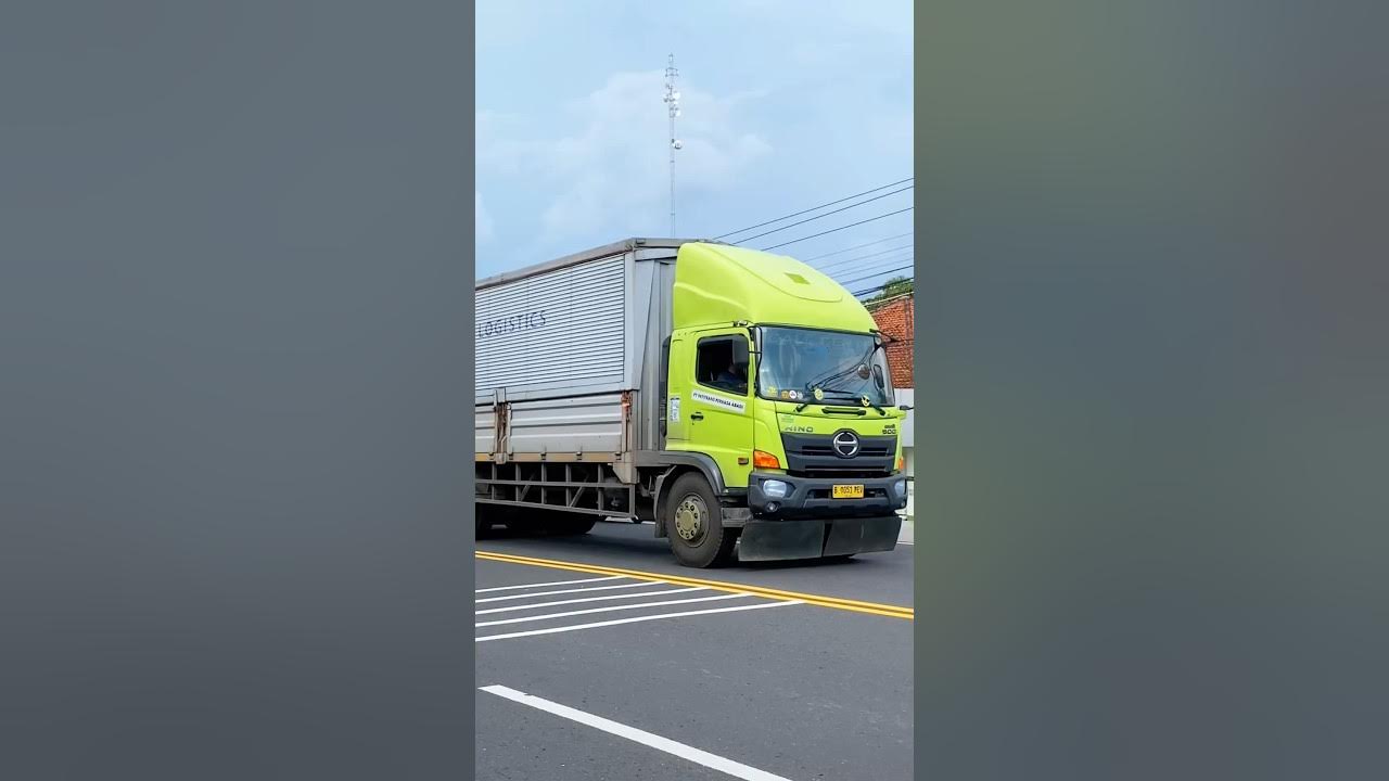 TRUK TRONTON HINO WING BOX MUATAN FULL DAN BERAT MELAJU SAMPAI OLENG #shorts #trending # ...