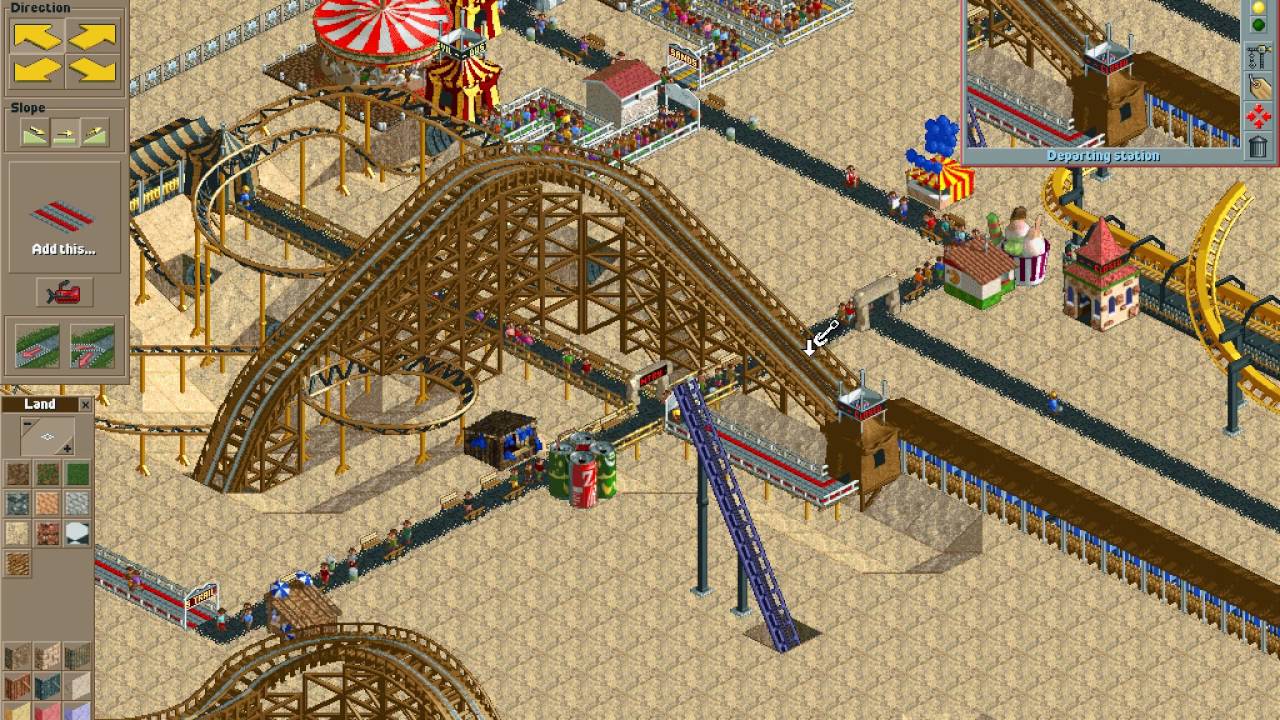 Rollercoaster Tycoon Loopy Landscapes #146 (Dusty Desert: A risky move ...