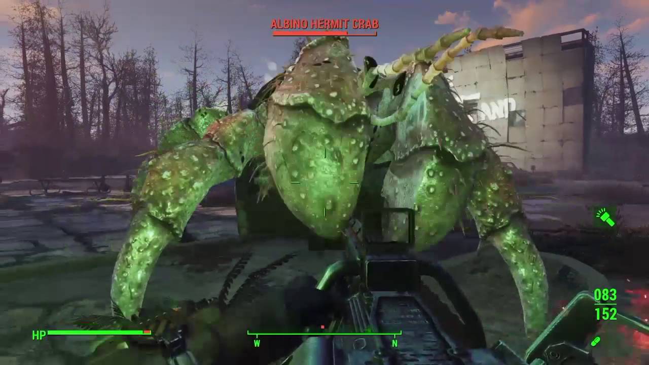 Fallout 4 - Albino Hermit Crab - YouTube