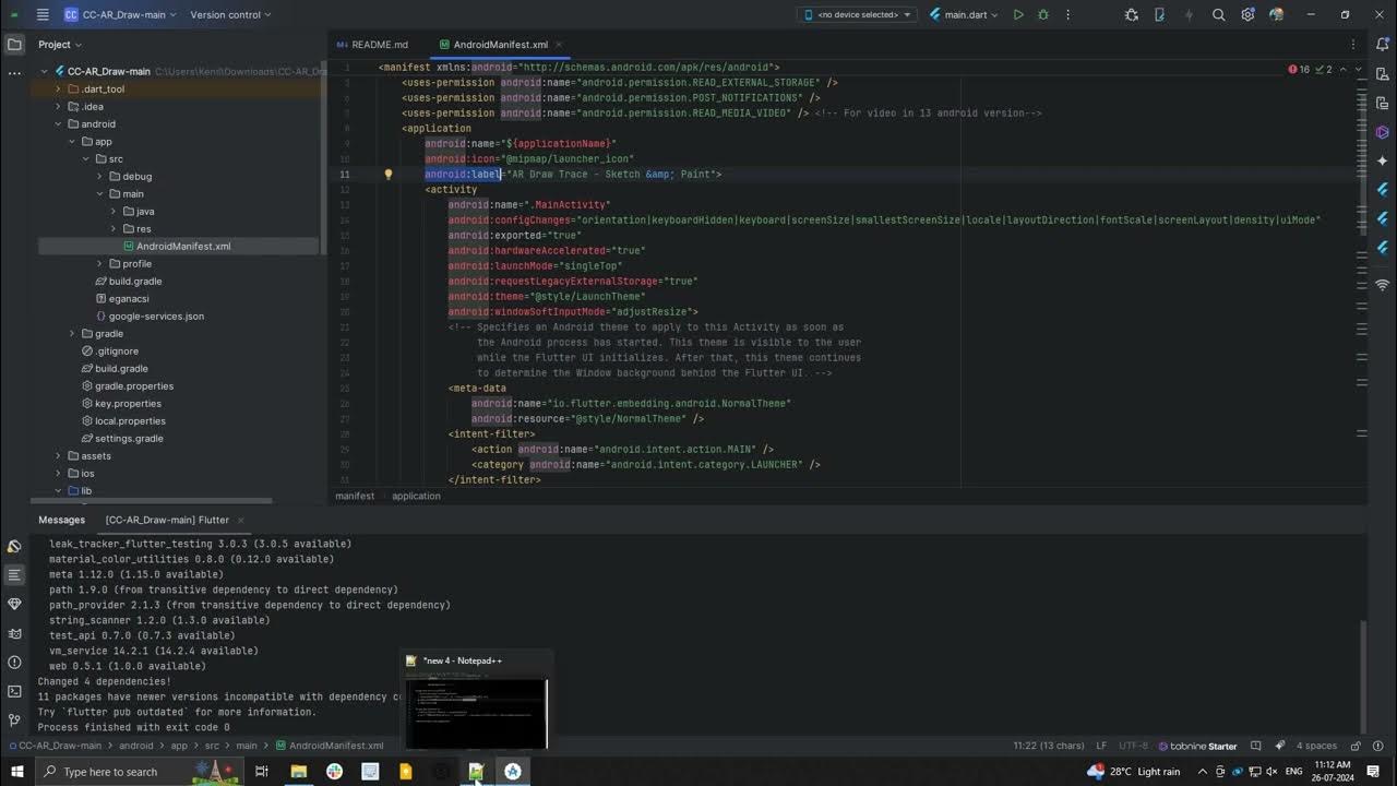 How to Change App Name For Android & IOS In AR Draw - YouTube