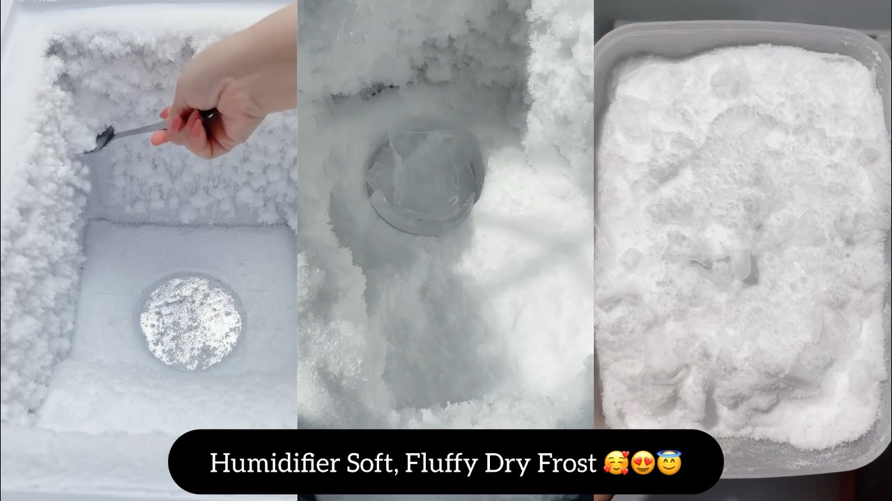 Frozen Freezer 😋 Soft Fluffy Humidifier Frost 🤤 Delicious 😊 and ...