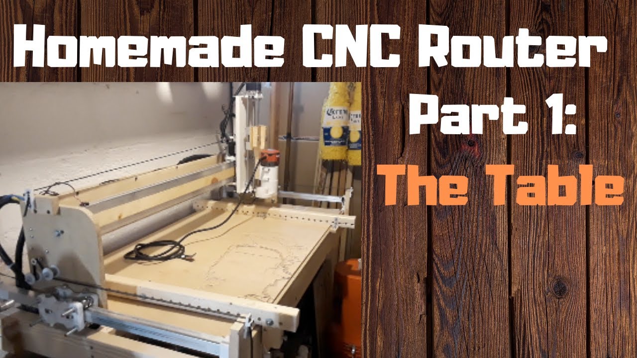 Homemade CNC Router Part 1: The Table - YouTube