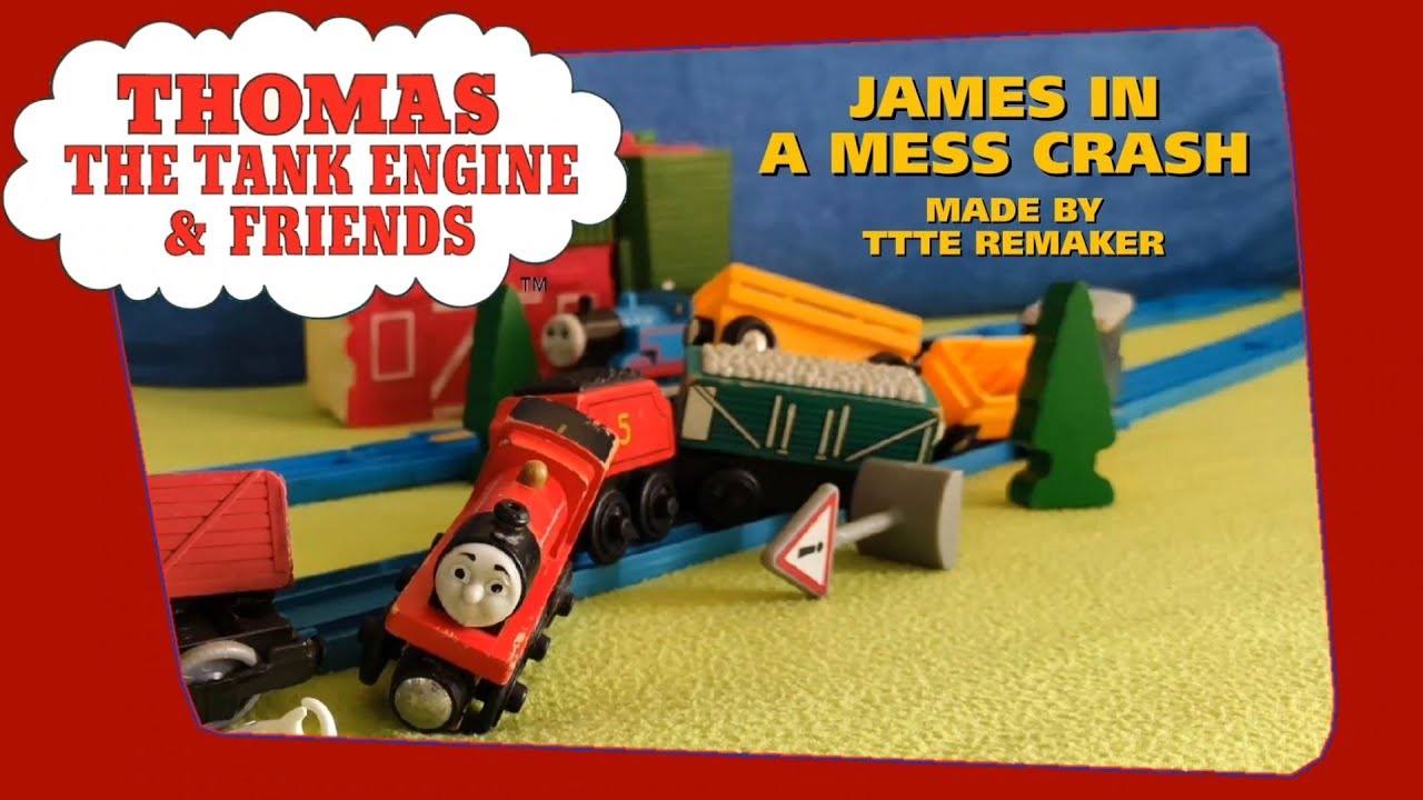Thomas & Friends | James in a mess crash scene remake - YouTube