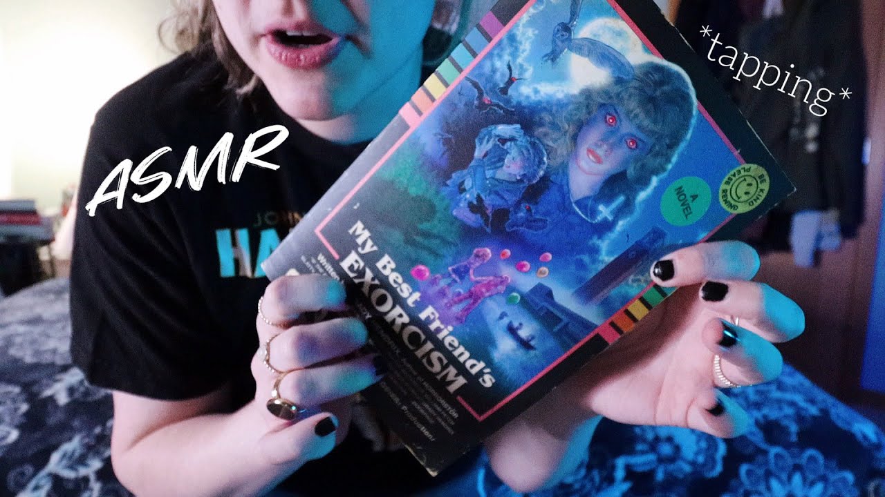 ASMR tapping on spooky books for spooky season pt. 2 (book tapping ...