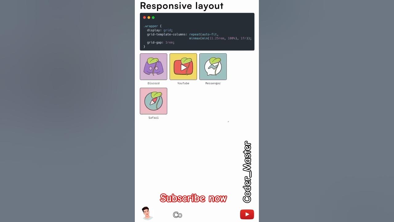Responsive Layout Using Html Css Css Html Shorts Coder Master05 Youtube