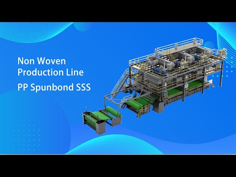 PP Spunbond Nonwoven Fabric Production Line Single S, Double S, SSS, SMS