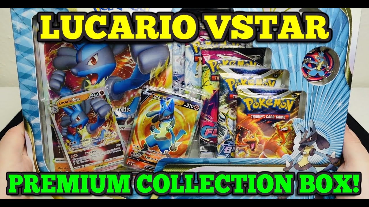 LUCARIO VSTAR: Premium Collection Box! Pokémon TCG Karty! - YouTube